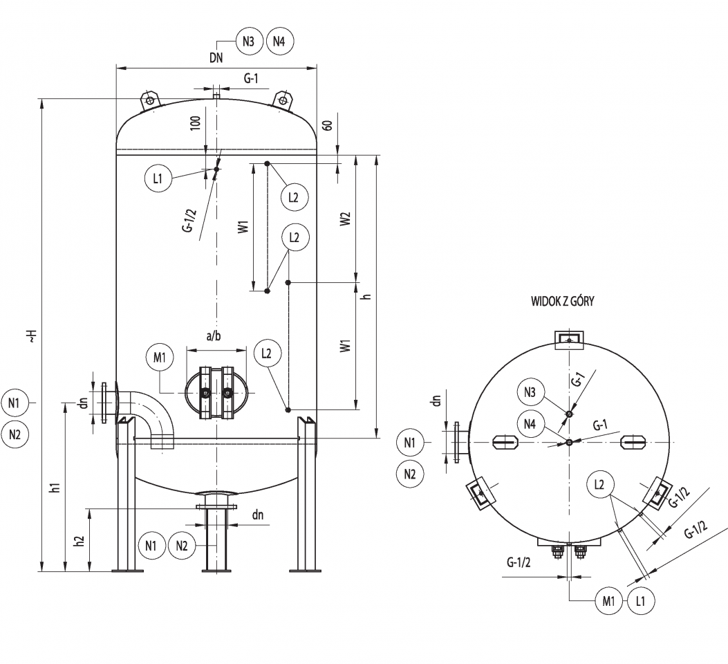 HYDROPHORE VESSEL, TYPE HP 1-10, WORK A,B - KOTŁOREMBUD